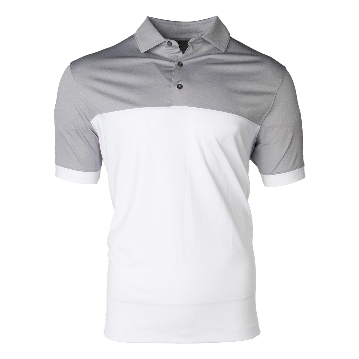 KMD-188 | Men's Activator Polo - Light Heather Gray and White – Kroger Michigan Rewards